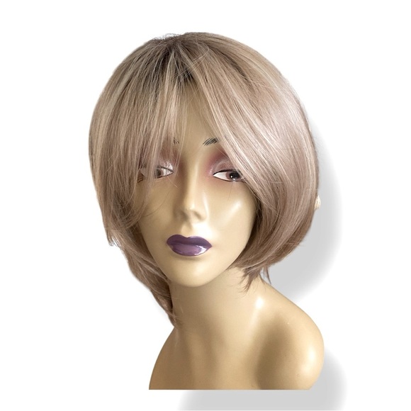Hair | Synthetic Wig Chin Length Layered Straight Bob With Bang | Poshmark